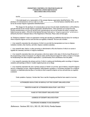 Fillable Online FL CST Form Religious Certificate Fax Email Print ...