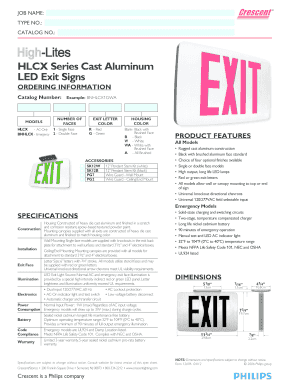 Fillable Online lightingproducts philips HLCX Series Cast Aluminum LED ...
