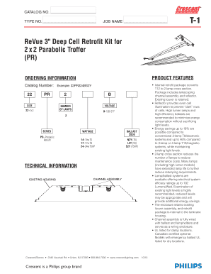 Fillable Online lightingproducts philips ReVue 3 Deep Cell Retrofit Kit ...