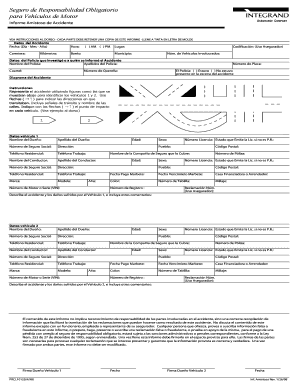 Fillable Online Seguro de Responsabilidad Obligatorio para Veh culos de Motor Fax Email Print ...