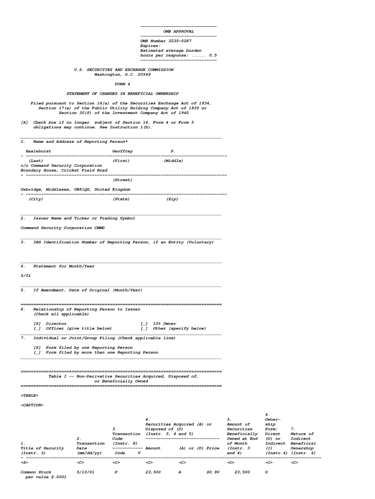 Fillable Online OMB APPROVAL ------------------------------ OMB Number ...