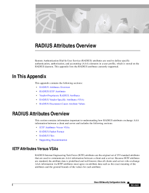 Fillable Online RADIUS Attributes Overview Fax Email Print - pdfFiller