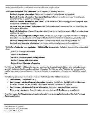 Fillable Online The Uniform Residential Loan Application (URLA ...
