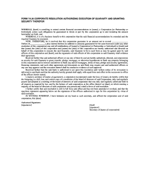 Fillable Online FORM 7A.20 CORPORATE RESOLUTION AUTHORIZING ... Fax ...