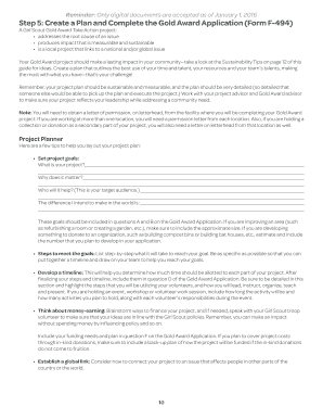 Fillable Online gssjc GSSJC Gold Award Project Guide - Girl Scouts of ...