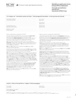 Fillable Online WorldCare application form: Group (FMU) employees Fax ...
