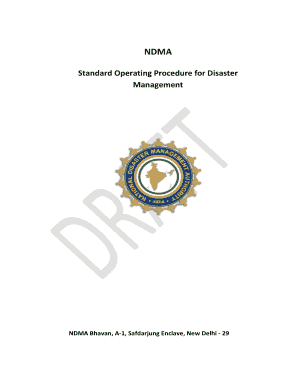 Fillable Online Standard Operating Procedure for Disaster Fax Email ...