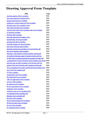 Fillable Online Drawing Approval Form Template. drawing approval form ...