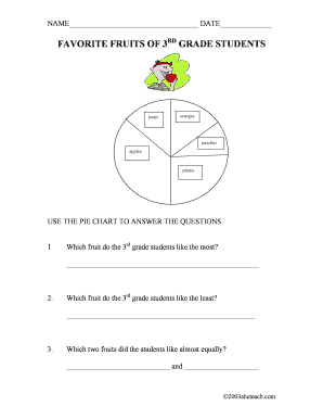Fillable Online FAVORITE FRUITS OF 3RD GRADE STUDENTS - abcteach.com ...