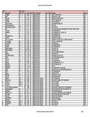 Fillable Online Prefix Street Post Dir Street Name Suffix Dir Low High ...