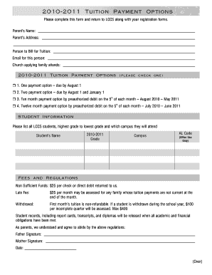 Fillable Online Student Information - LCCS Fax Email Print - pdfFiller