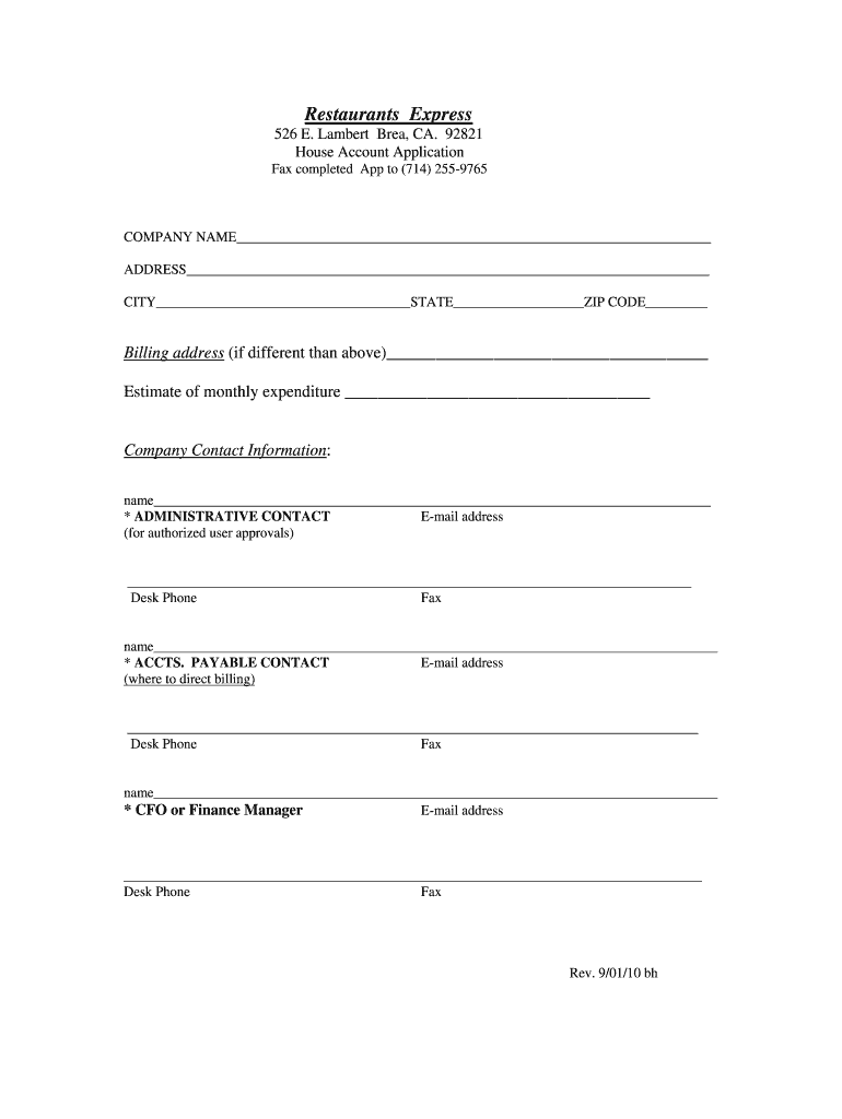 Fillable Online HOUSE ACCOUNT APPLICATION and QUESTIONNAIRE 2 .doc Fax ...