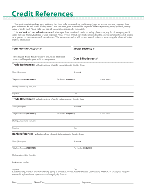 Fillable Online Customer Application + Credit References.doc Fax Email Print - pdfFiller