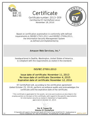 Fillable Online Certificate number: 2013- 009 Fax Email Print - pdfFiller