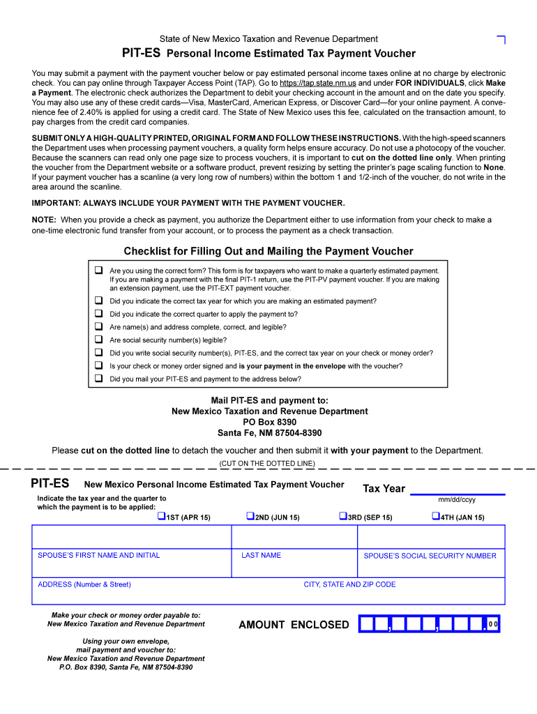 Fillable Online AMOUNT ENCLOSED Tax Year Checklist for Filling ...