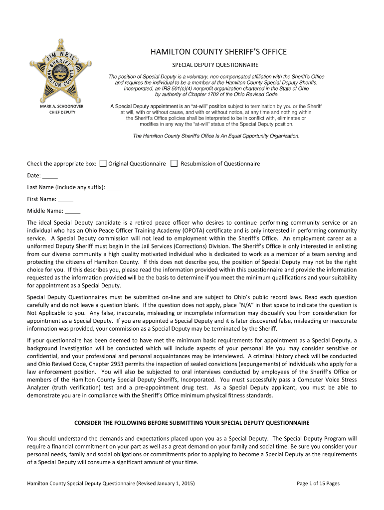 Fillable Online hcso hamilton county sheriff's office - Hamilton County ...