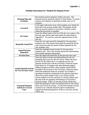 Fillable Online Detailed Instructions for Student Fee Request Form Fax ...