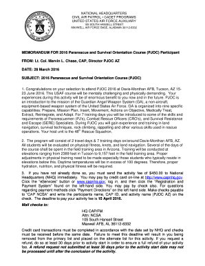 Fillable Online NATIONAL HEADQUARTERS CIVIL AIR PATROL - ncsas.com Fax ...