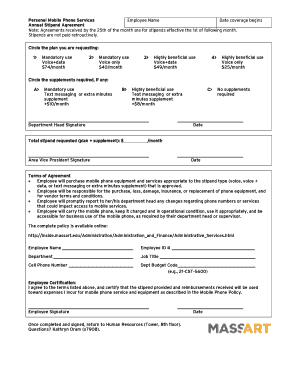 22 Printable stipend agreement form Templates - Fillable Samples in PDF ...