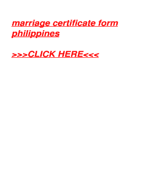 Fillable Online marriage certificate form philippines. marriage ...