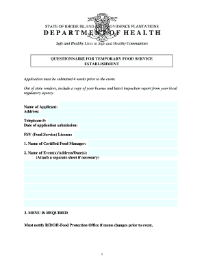 Fillable Online rwpzoo Department of Health Questionnaire Fax Email ...