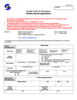 Fillable Online Facility Rental Application word 2.2.11 Fax Email Print ...