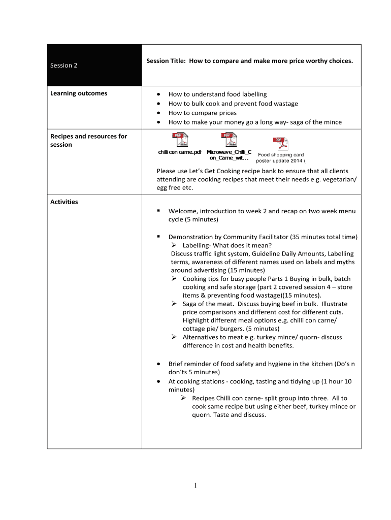 Fillable Online Session Title: How to compare and make more price ...