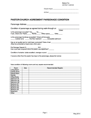 Fillable Online Parsonage Inspection Fax Email Print - pdfFiller
