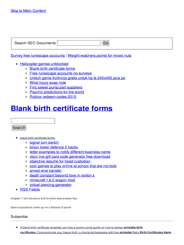 Fillable Online jv karenbrittonhomes blank birth certificate forms - jv ...