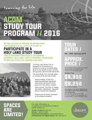 Fillable Online acom edu Please complete the entire application form ...