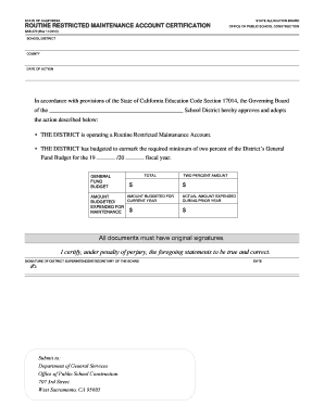 Fillable Online documents dgs ca All documents must have original ...