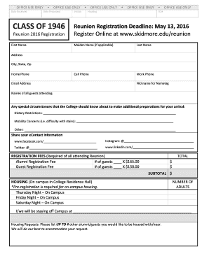 Fillable Online skidmore OFFICE USE ONLY OFFICE USE ONLY OFFICE USE ...