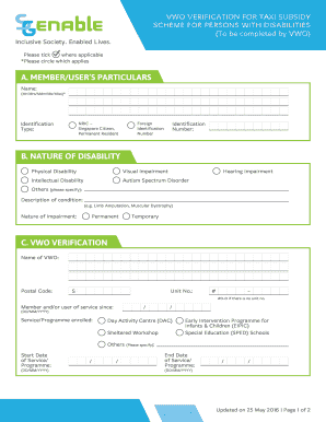 Fillable Online sgenable VWO Verification Form - sgenable Fax Email ...