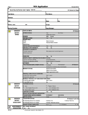 Fillable Online WIA Application - The HRDC Fax Email Print - pdfFiller