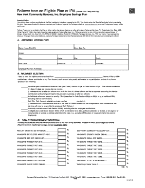 Fillable Online 401ksave Rollover from an Eligible Plan or IRA (Please ...