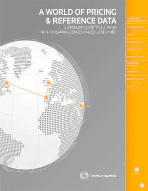 Fillable Online A World of Pricing & Reference Data Brochure PDF Fax ...