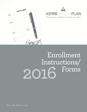 Fillable Online aspirehealthplan individual enrollment request form ...