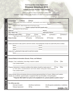 Fillable Online councilspd scouting OVER - councilspd.scouting.org Fax Email Print - pdfFiller