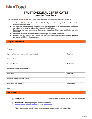 Fillable Online TrustID Voucher Request Form. TrustID Voucher Request ...