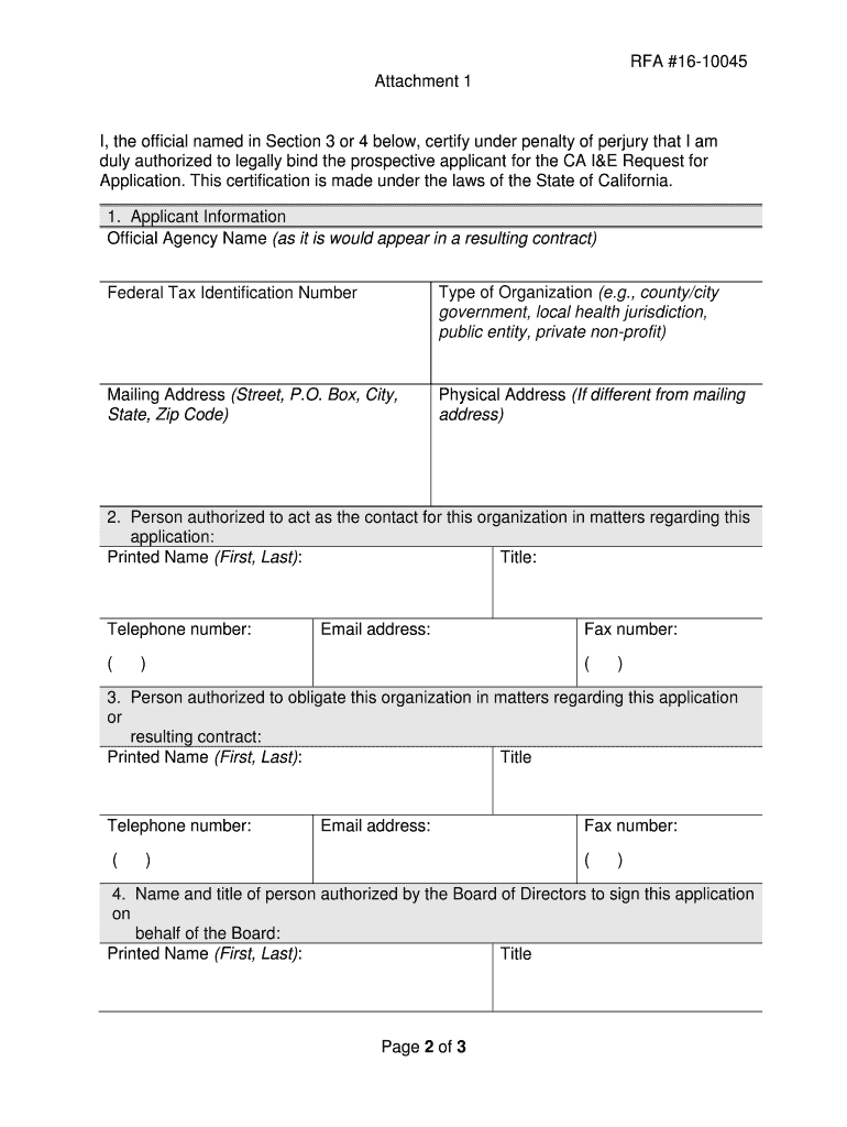 Fillable Online cdph ca INSTRUCTIONS FOR APPLICATION COVER PAGE Fax Email Print - pdfFiller