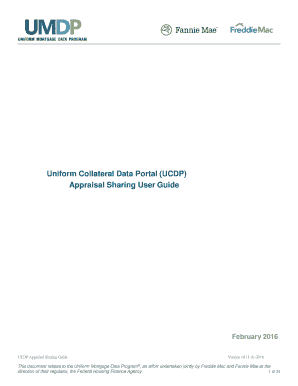 Fillable Online Uniform Collateral Data Portal (UCDP) Appraisal Fax ...