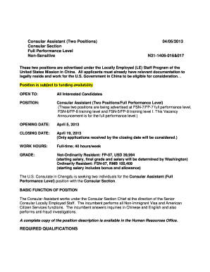 Fillable Online photos state Visa Assistant (CONSULAR SECTION) - Photos ...