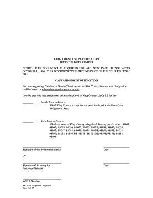 Fillable Online kingcounty king county superior court juvenile ...