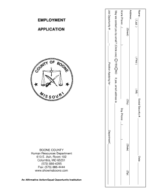 Fillable Online Boone County Prosecuting Attorney Application ...