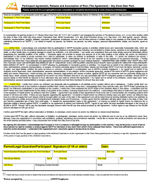 Fillable Online Parent/Legal Guardian/Participant' Signature (if 18 or ...