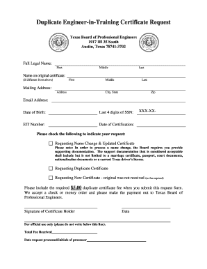 Fillable Online engineers texas PDF Form - Texas Board of Professional ...