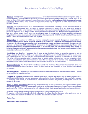 Fillable Online Current Patient Update Forms - Broadmoor Dental Fax Email Print - pdfFiller
