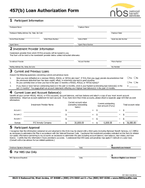 Fillable Online 457(b) Unforeseeable Emergency Withdrawal Authorization ...