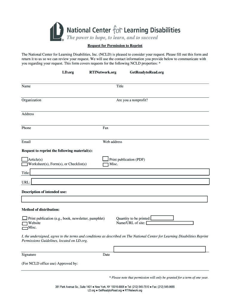 Fillable Online Reprint Permission Request Form final1.doc Fax Email Print - pdfFiller