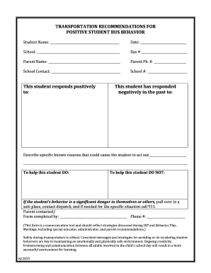 Fillable Online specialed jordandistrict Transportation Communication ...